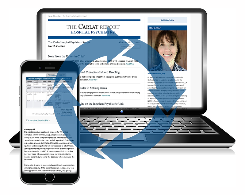 copy of - The Carlat Hospital Psychiatry Report - Online Access for 1 ...