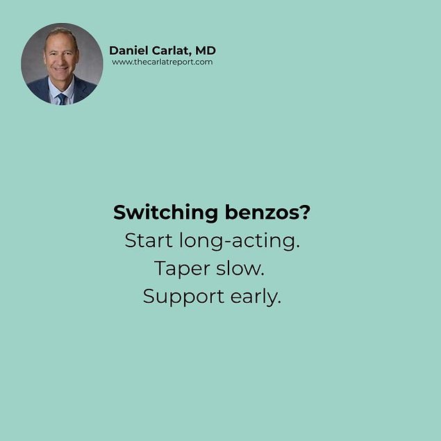 How to Get Off Benzos Safely | CARLAT PUBLISHING